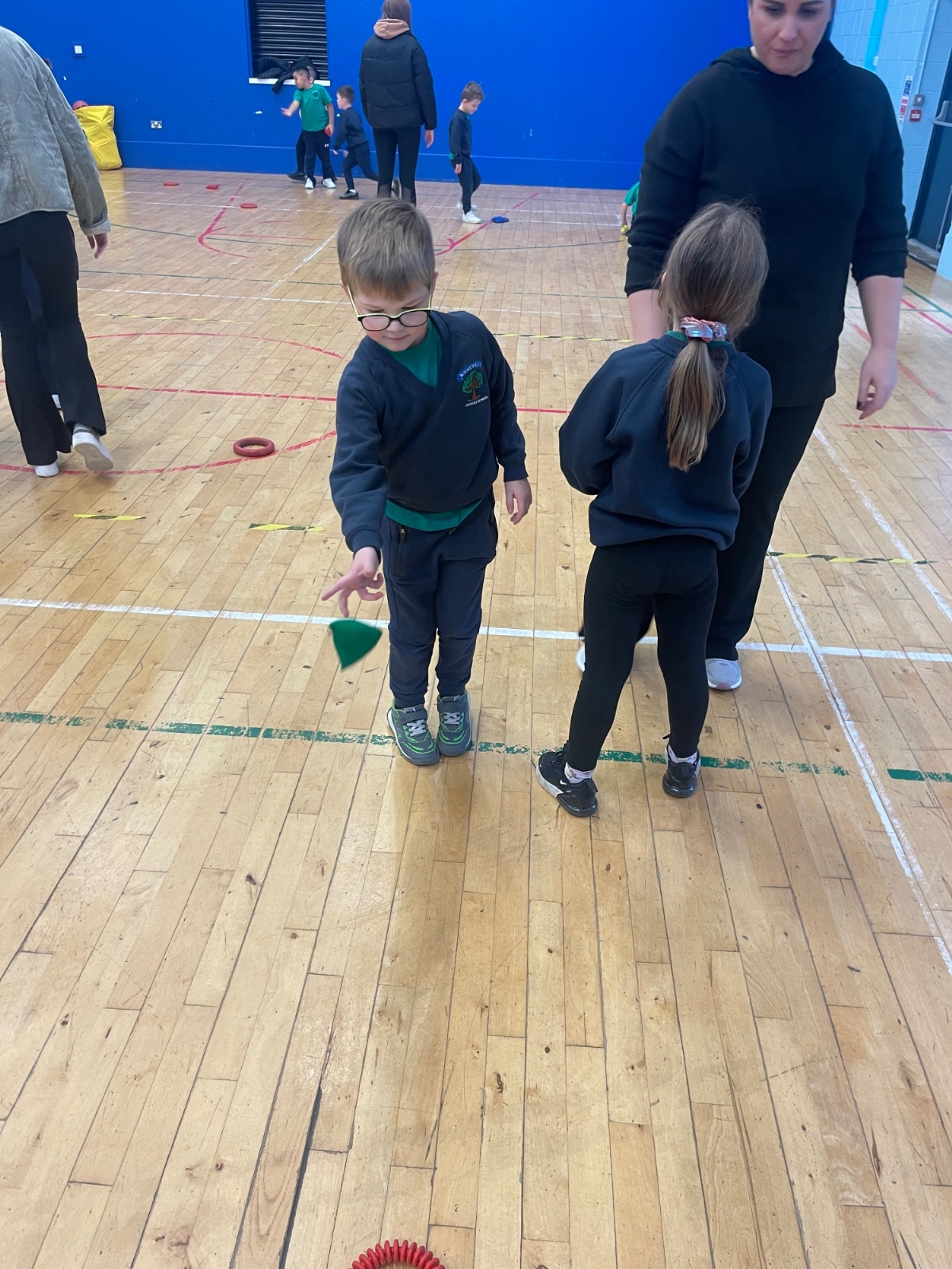 Moneyrea Primary School and Nursery - PE Lesson using Bean Bags