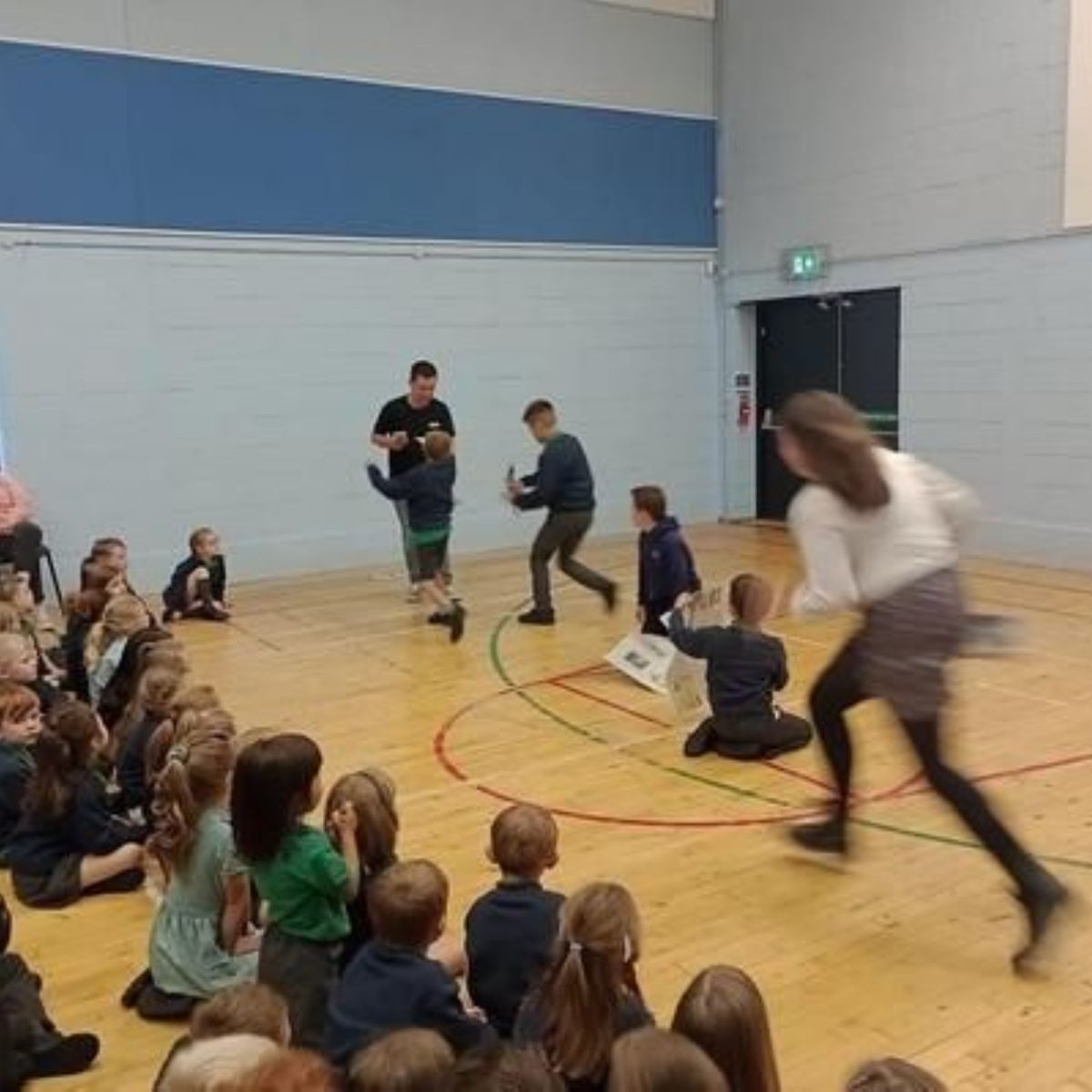 Moneyrea Primary School and Nursery - Assembly with AK